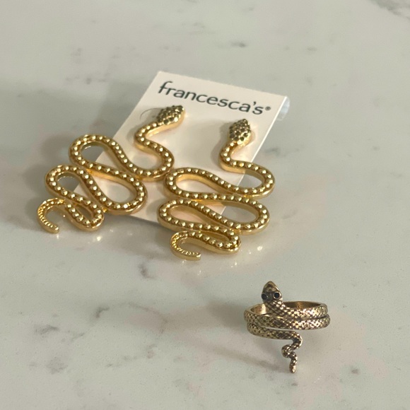 Jewelry | Snake Earrings And Ring Reputation Era Vibes | Poshmark